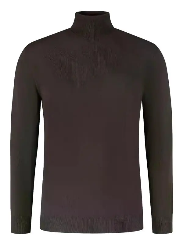 ZANONE High-neck Sweater - Brown