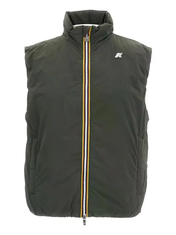 K-WAY Logo-patch Gilet - Green