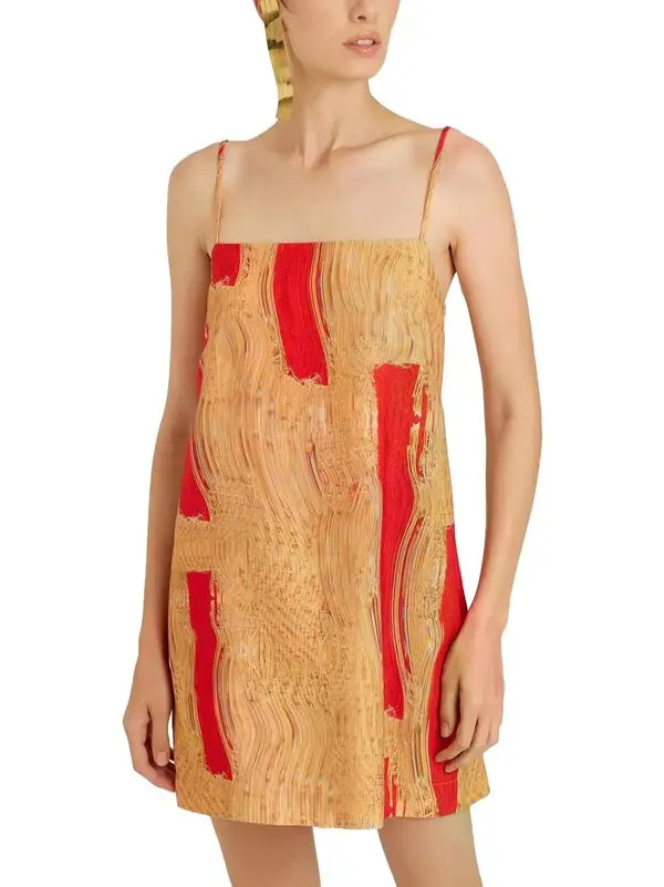 LENNY NIEMEYER Abstract-print Dress - Neutrals