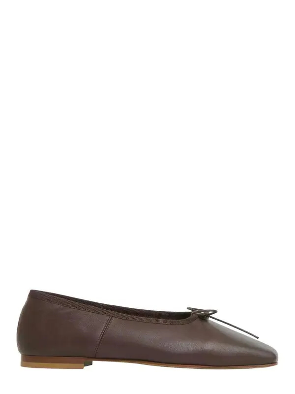 MANSUR GAVRIEL Square-toe Ballerina Flats - Brown