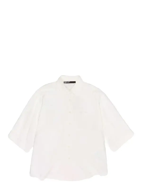 Bimba Y Lola Textured Pocket Shirt - White