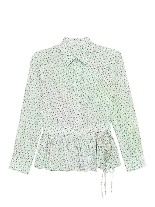 Rokh Floral-print Shirt - Neutrals