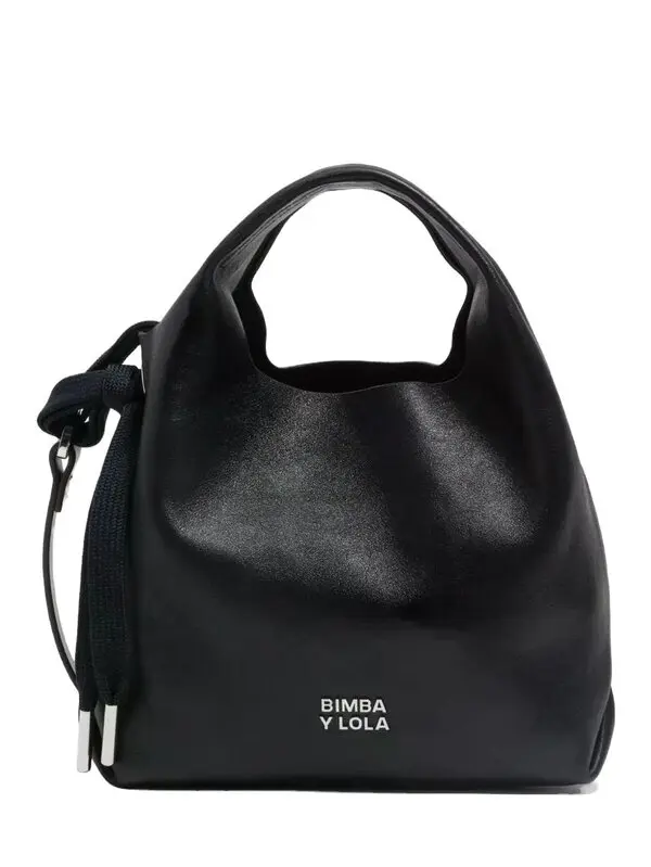 Bimba Y Lola Leather Tote Bag - Black