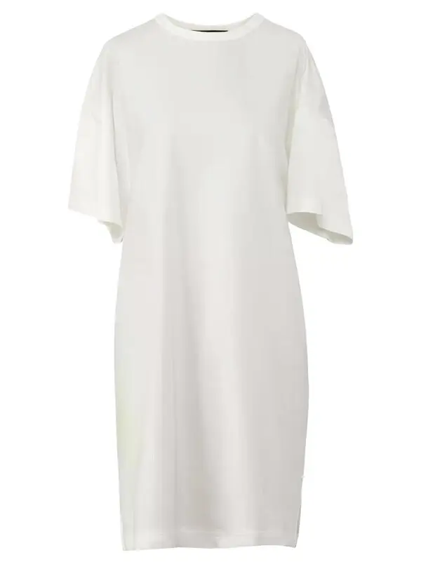 Fabiana Filippi Short-sleeve Midi T-shirt Dress - White