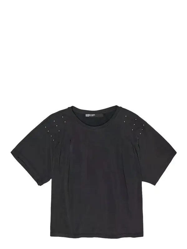 Bimba Y Lola Stud-embellished T-shirt - Black