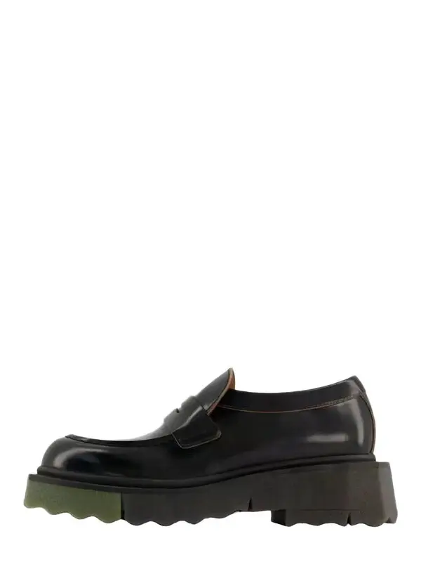 Off-White Platform Loafers - Black