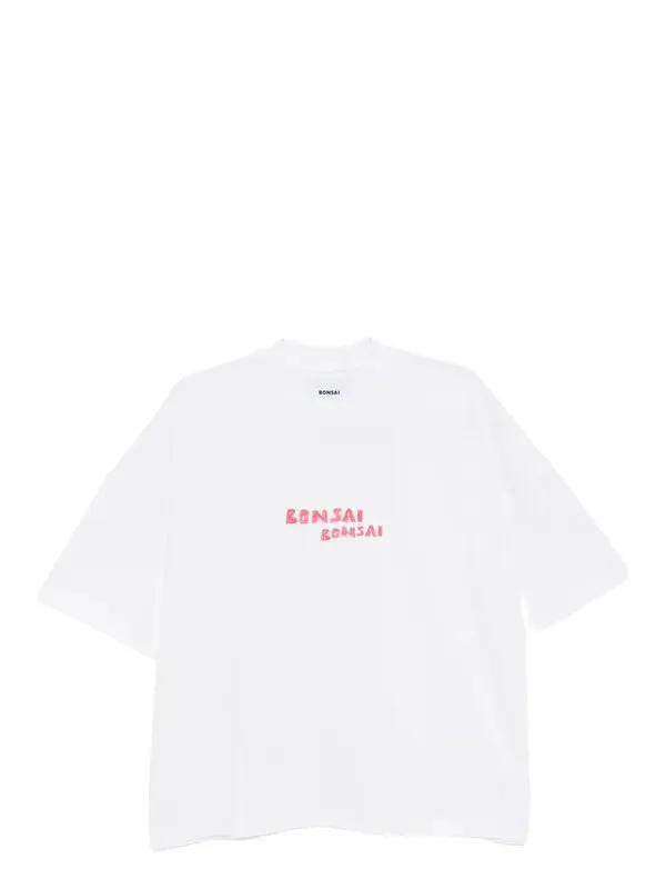 BONSAI Logo-print T-shirt - White