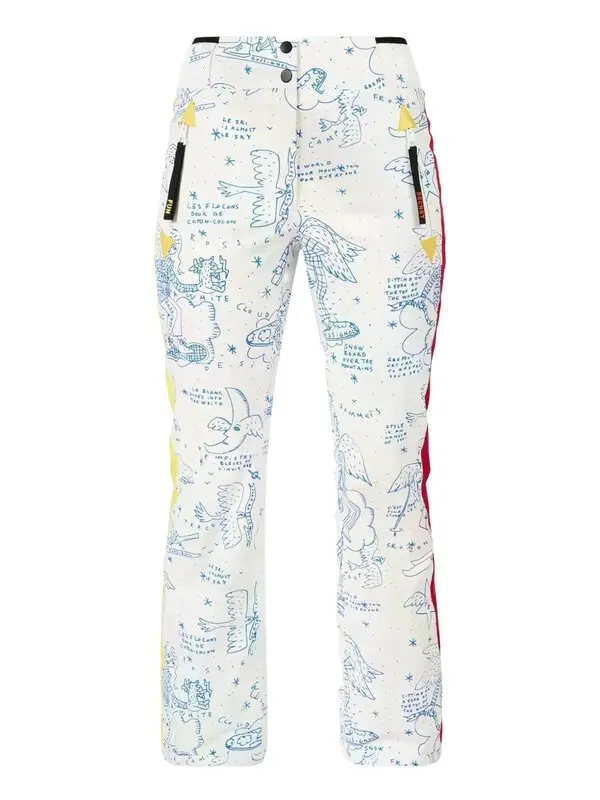 Rossignol Graphic-pattern Trousers - White