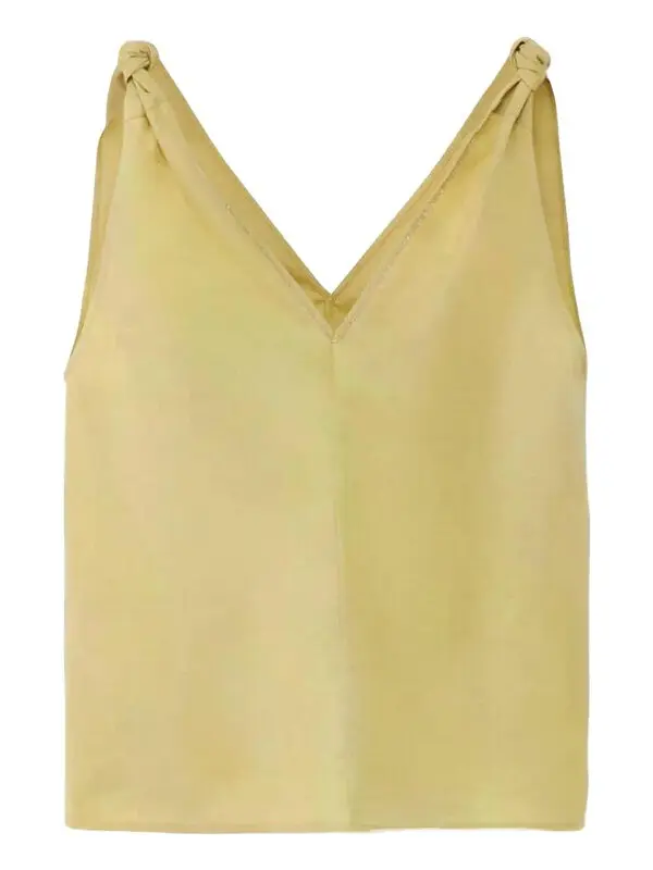 Fabiana Filippi Sleeveless V-neck Top - Yellow