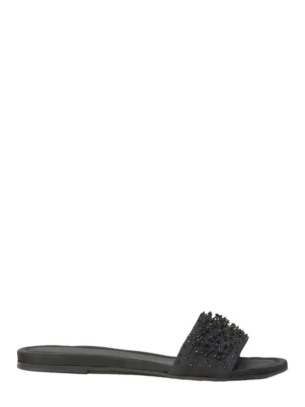 Fabiana Filippi Bead-embellished Flat Sandals - Black