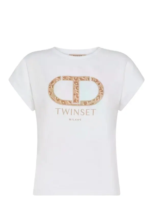 TWINSET Logo-print T-shirt - White