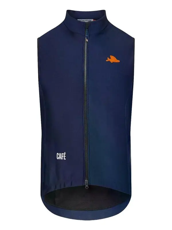 Cafe Du Cycliste Sibille Zip-front Gilet - Blue