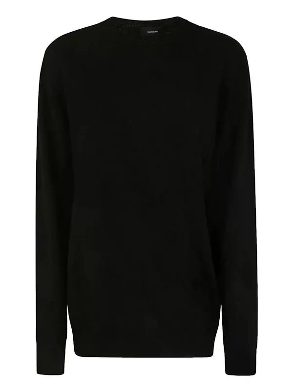 Wardrobe.NYC Crew-neck Wool Sweater - Black