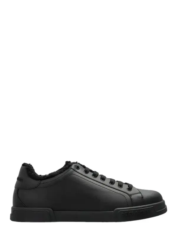 Dolce & Gabbana Portofino Light Calfskin Sneakers - Black