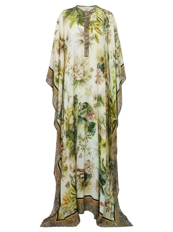 Elie Saab Savannah Floral-print Maxi Dress - Neutrals