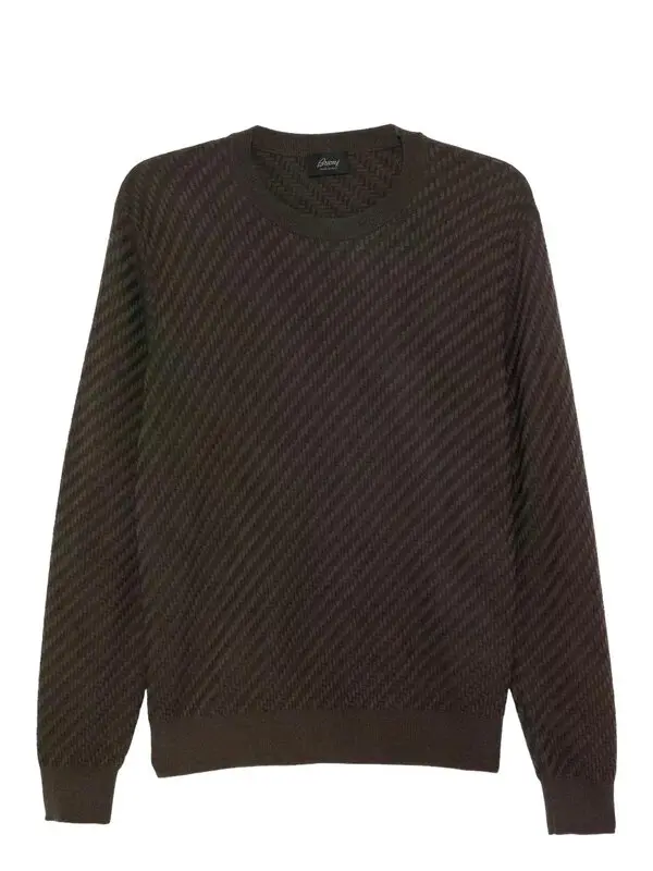 Brioni Round-neck Sweater - Brown