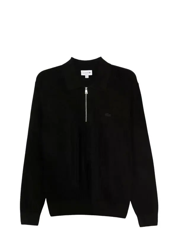Lacoste Half-zip Polo Shirt - Black