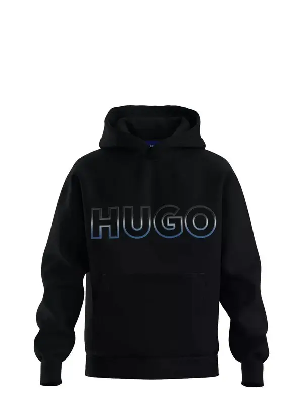 Hugo Boss Logo-detail Hoodie - Black