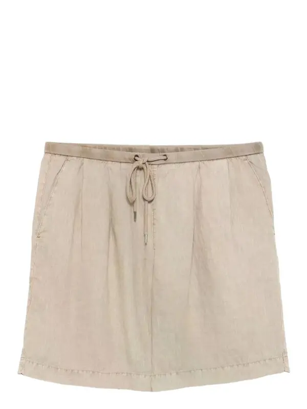 JAMES PERSE Pleated Bermuda Shorts - Brown