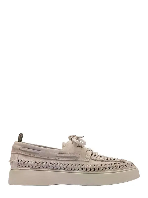 Officine Creative Woven Leather Loafers - Neutrals