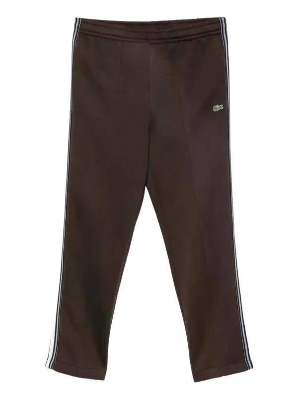 Lacoste Logo-embroidered Trousers - Brown