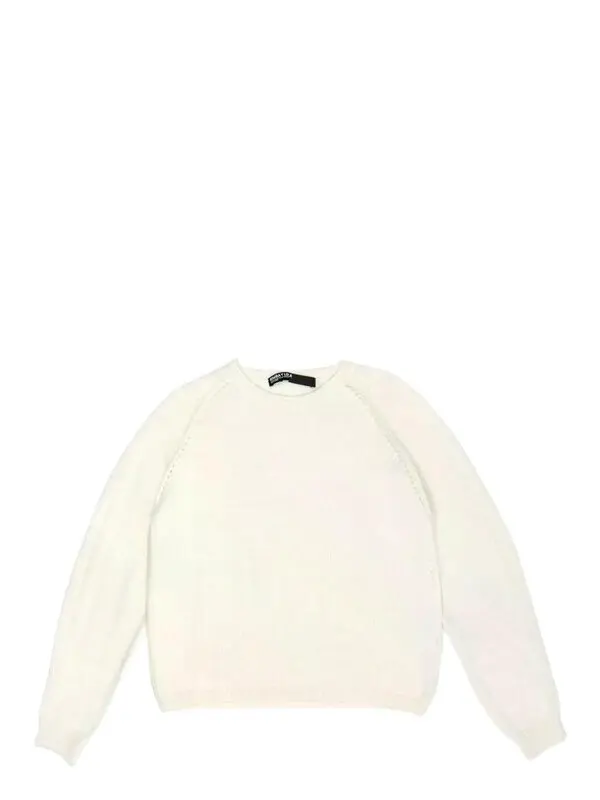 Bimba Y Lola Raglan-sleeve Cable Knit Sweater - White