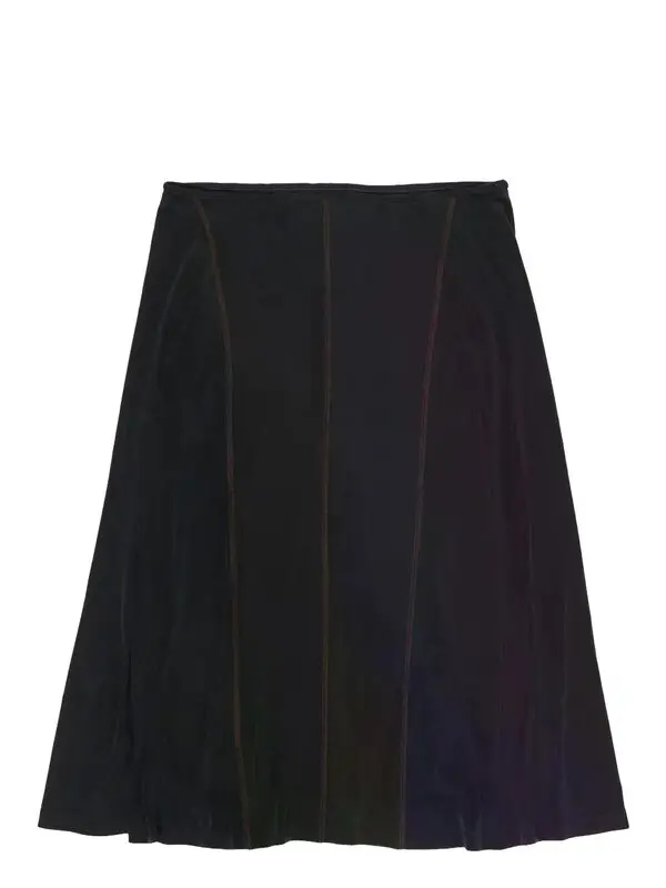 Bimba Y Lola Seam-detail Midi Skirt - Black