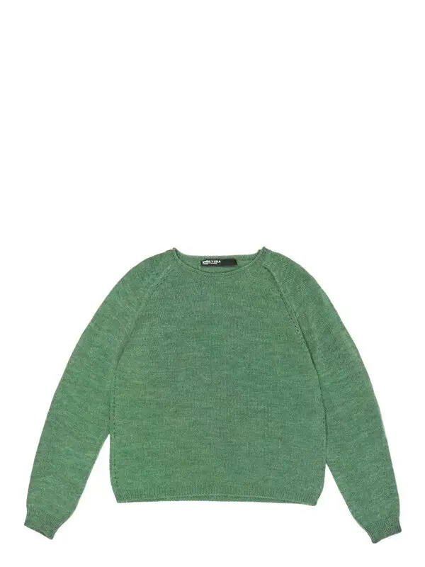 Bimba Y Lola Raglan-sleeve Knit Sweater - Green