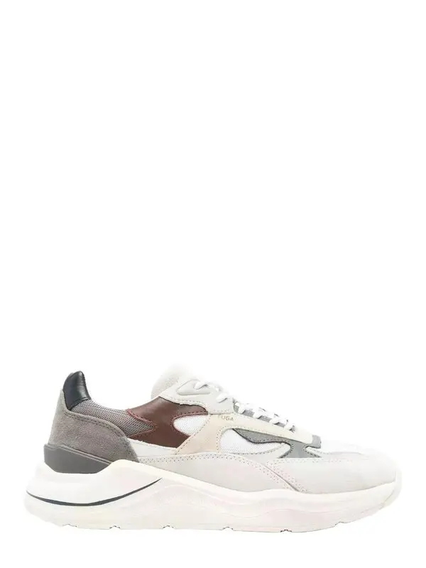 D.a.t.e. Leather Panelled Sneakers - White