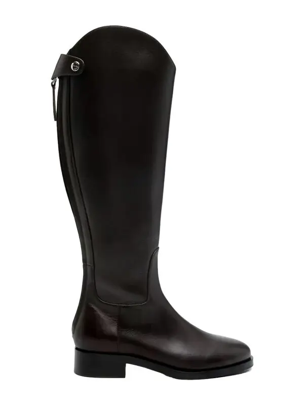 AeydĒ Zip-fastening Leather Knee-high Boots - Brown
