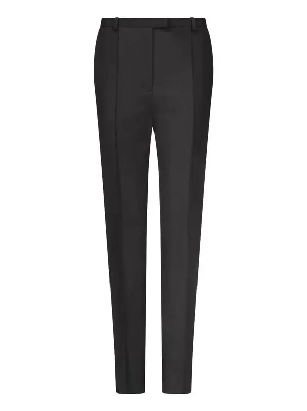 Loulou De Saison Pleat-detail Straight Trousers - Black