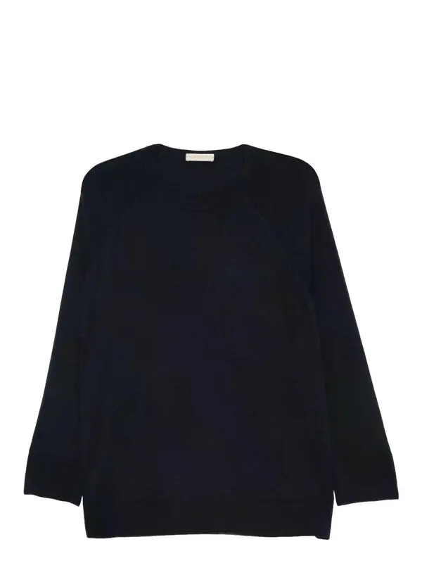 PUROTATTO Raglan-sleeve Sweater - Blue