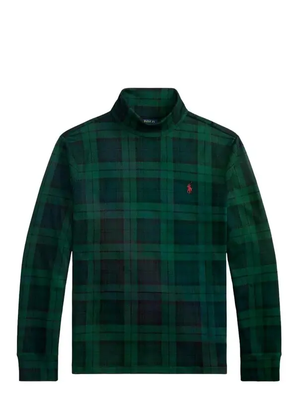 Polo Ralph Lauren Plaid Turtleneck Sweatshirt - Green