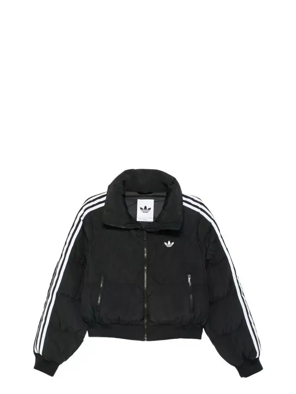 Adidas Three-stripes Logo Puffer Jacket - Black