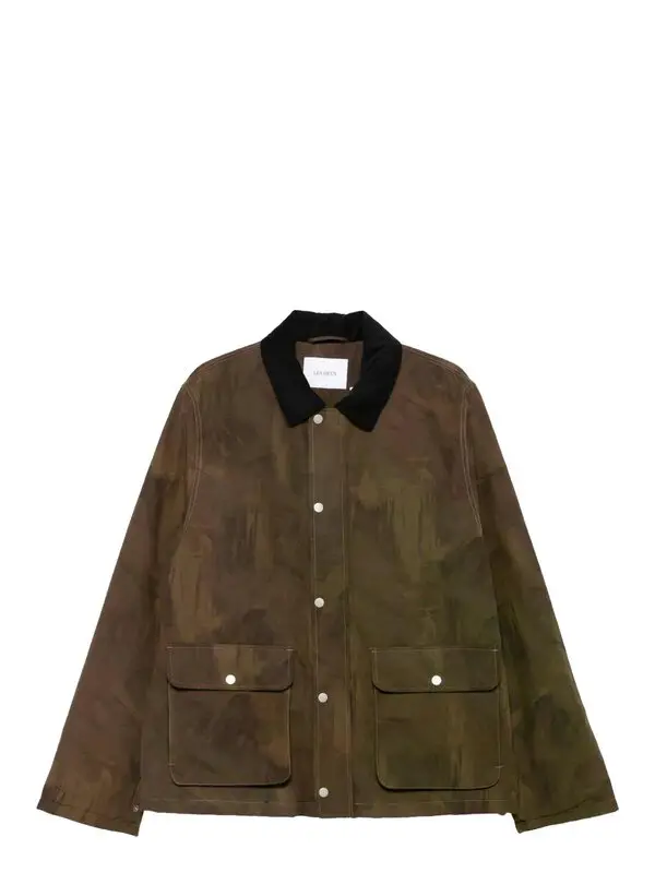 LES DEUX Brushstroke Pocket Jacket - Brown