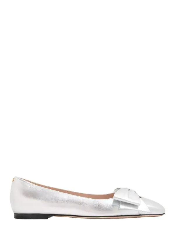 Valentino Garavani Bow-detailing Ballet Flats - Silver