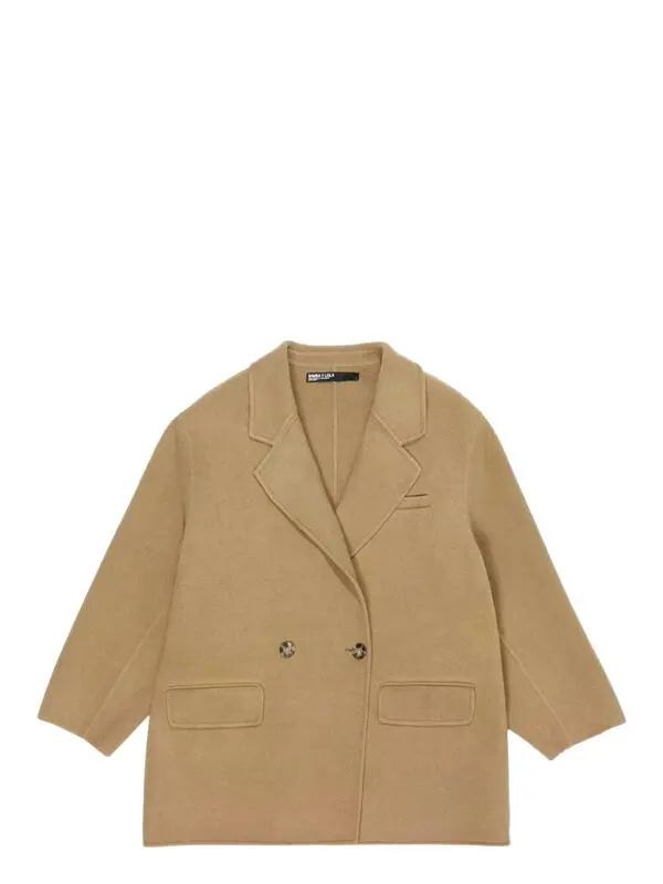 Bimba Y Lola Long-sleeve Double-breasted Coat - Brown