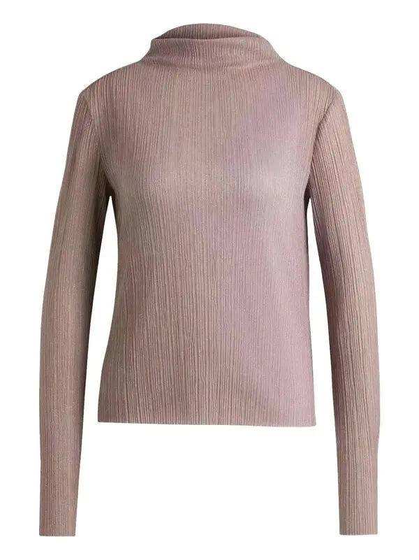 Hugo Plissé-effect Blouse - Pink