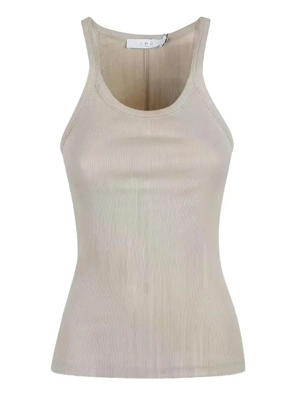 IRO PARIS Ribbed Tank Top - Neutrals
