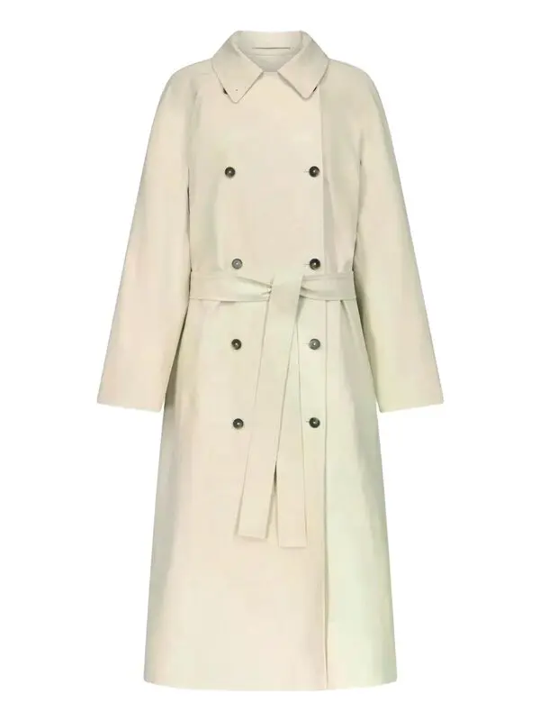 Loulou De Saison Zuru Double-breasted Belted Trench Coat - Neutrals