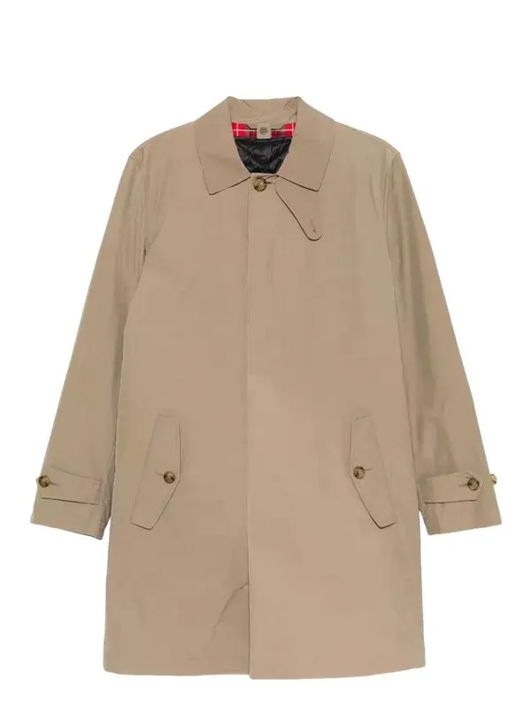 BARACUTA Button-fastening Flap-pockets Trench Coat - Neutrals