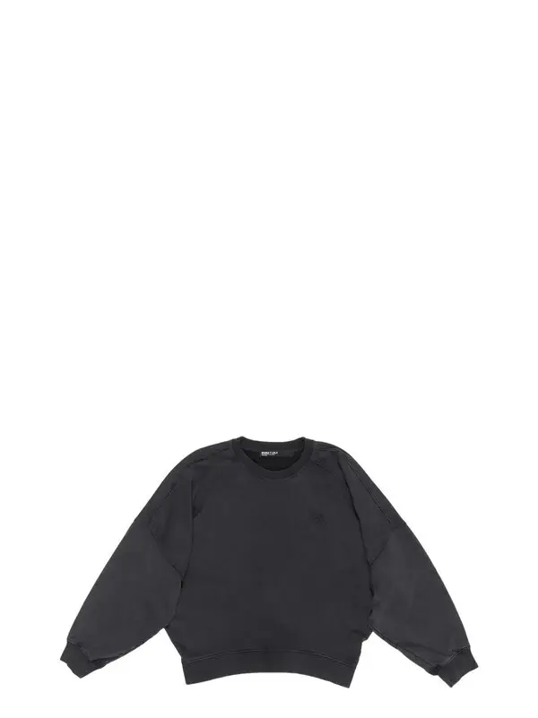 Bimba Y Lola Embroidered-logo Cotton Sweatshirt - Black