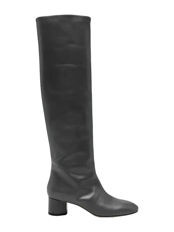 AeydĒ Block-heel Knee-high Boots - Grey