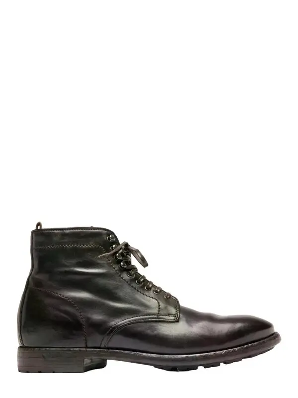 Officine Creative Prince Lace-up Leather Boots - Brown