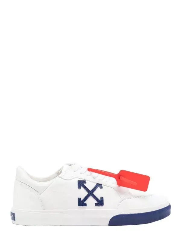 Off-White Arrow-logo Leather Sneakers - White