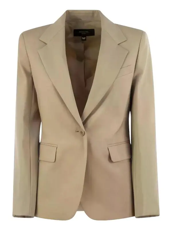 Max Mara Single-breasted Wool Blazer - Neutrals