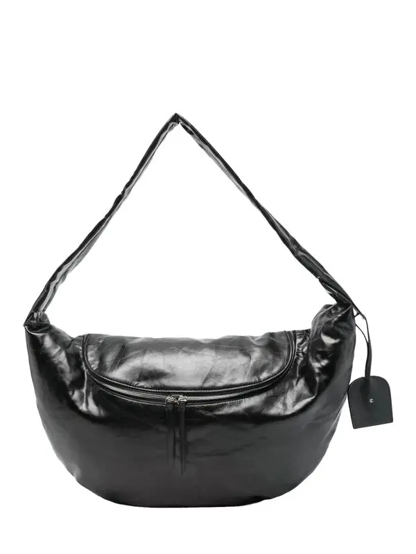 LOW CLASSIC Large Croissant Shoulder Bag - Black