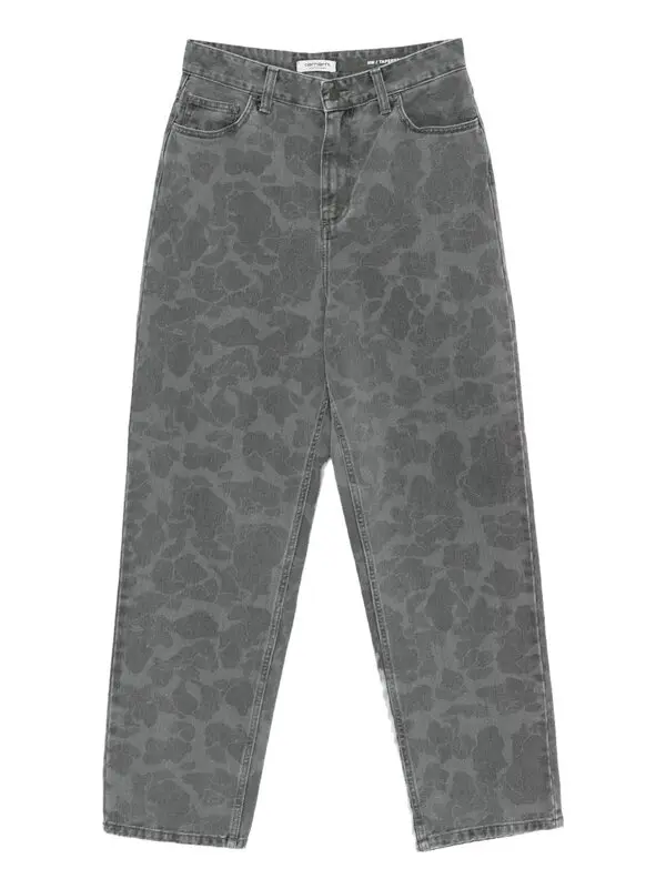 Carhartt Work In Progress Camouflage Straight-leg Jeans - Grey