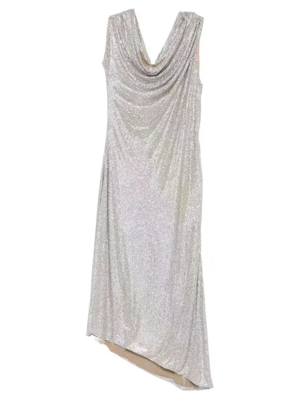 Giuseppe Di Morabito Cowl-neck Chainmail Dress - Silver