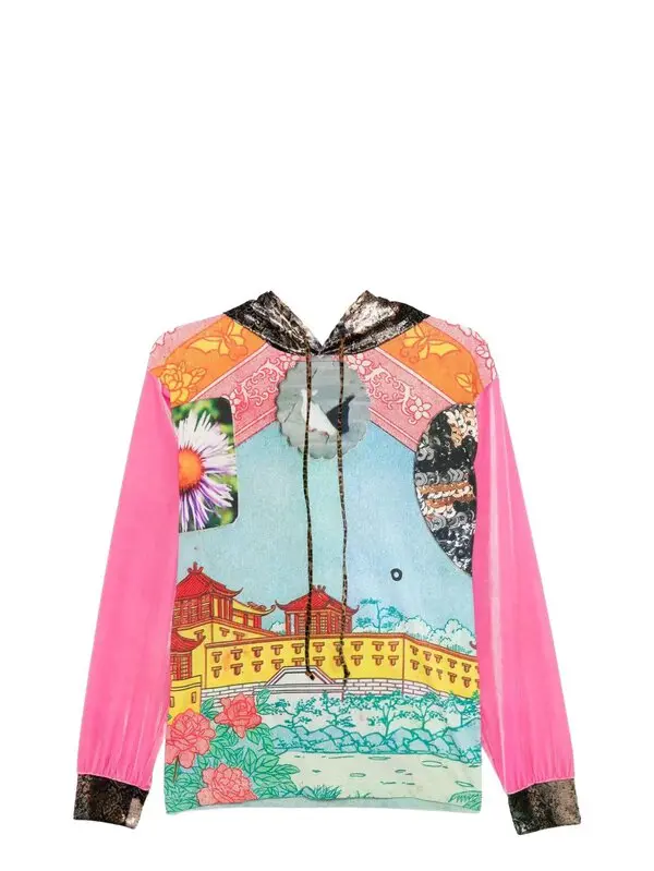 PENULTIMATE Graphic-print Hoodie - Pink